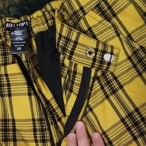 Hot Topic | Pants & Jumpsuits | Yellow Plaid Pants | Poshmark